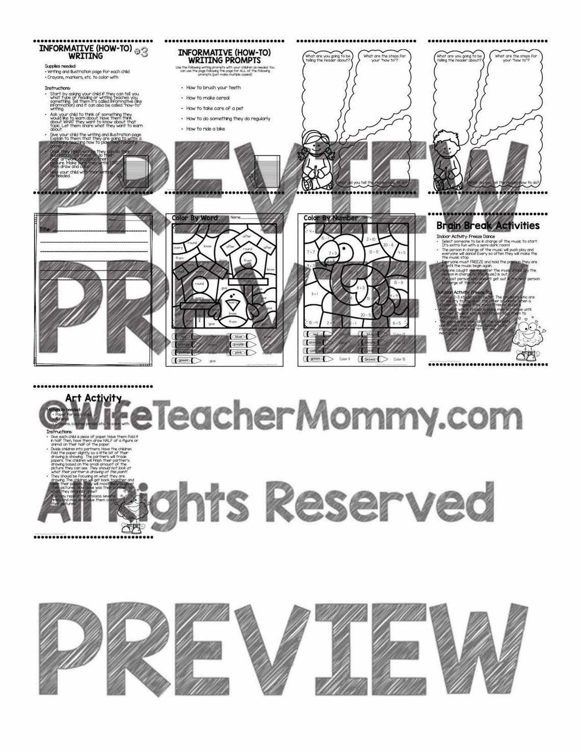 1st Grade at Home Learning Activities Week 3 - Etsy