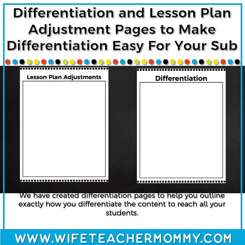 Editable Amusement Park Substitute Binder print Version - Etsy