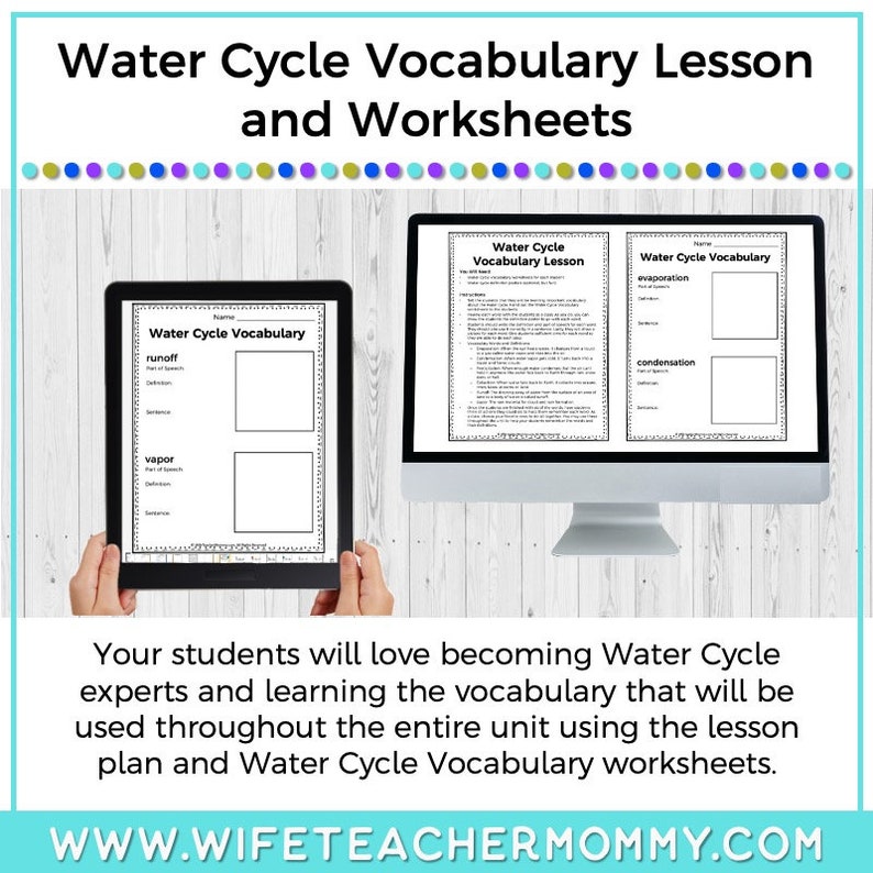 Lower and Upper Grades Water Cycle Thematic Unit digital Version - Etsy