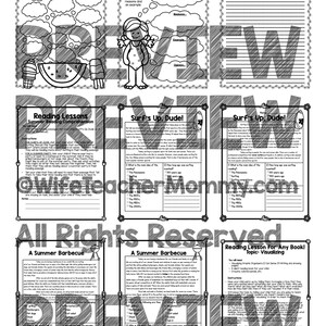 Summer Homeschool Lessons for 5th and 6th Grades Language Arts - Etsy