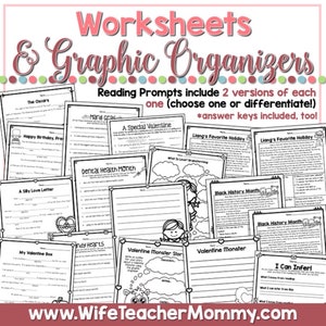 February Homeschool Lessons for 3rd and 4th Grades Language Arts - Etsy