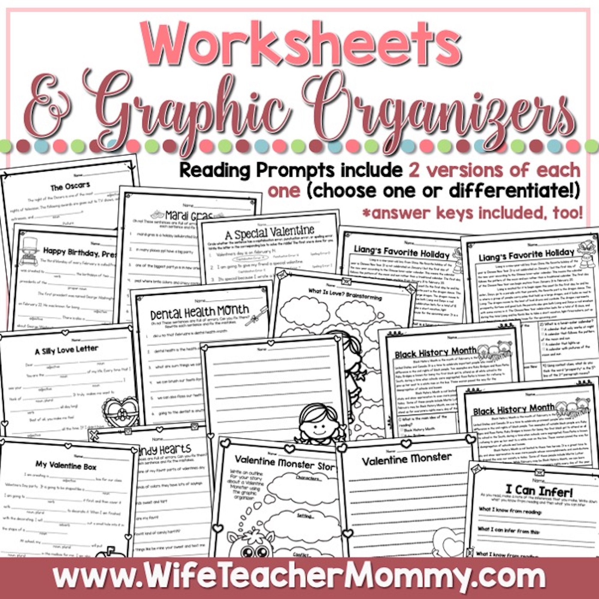 February Homeschool Lessons for 3rd and 4th Grades Language Arts - Etsy