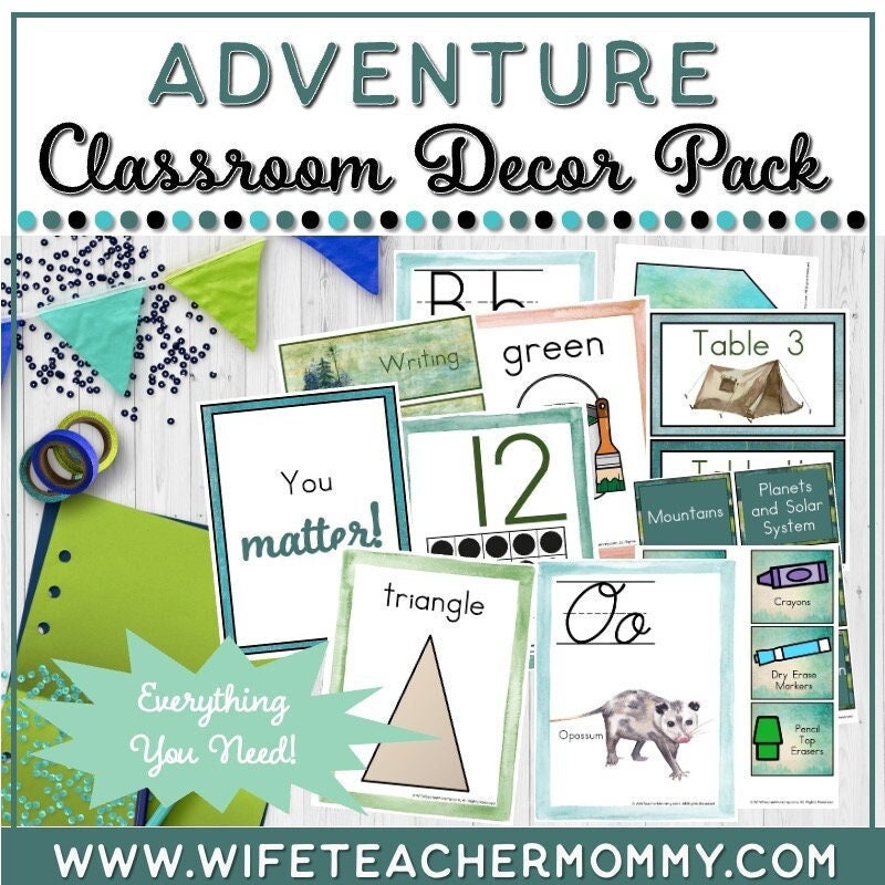 Adventure Classroom Decor Pack - Etsy
