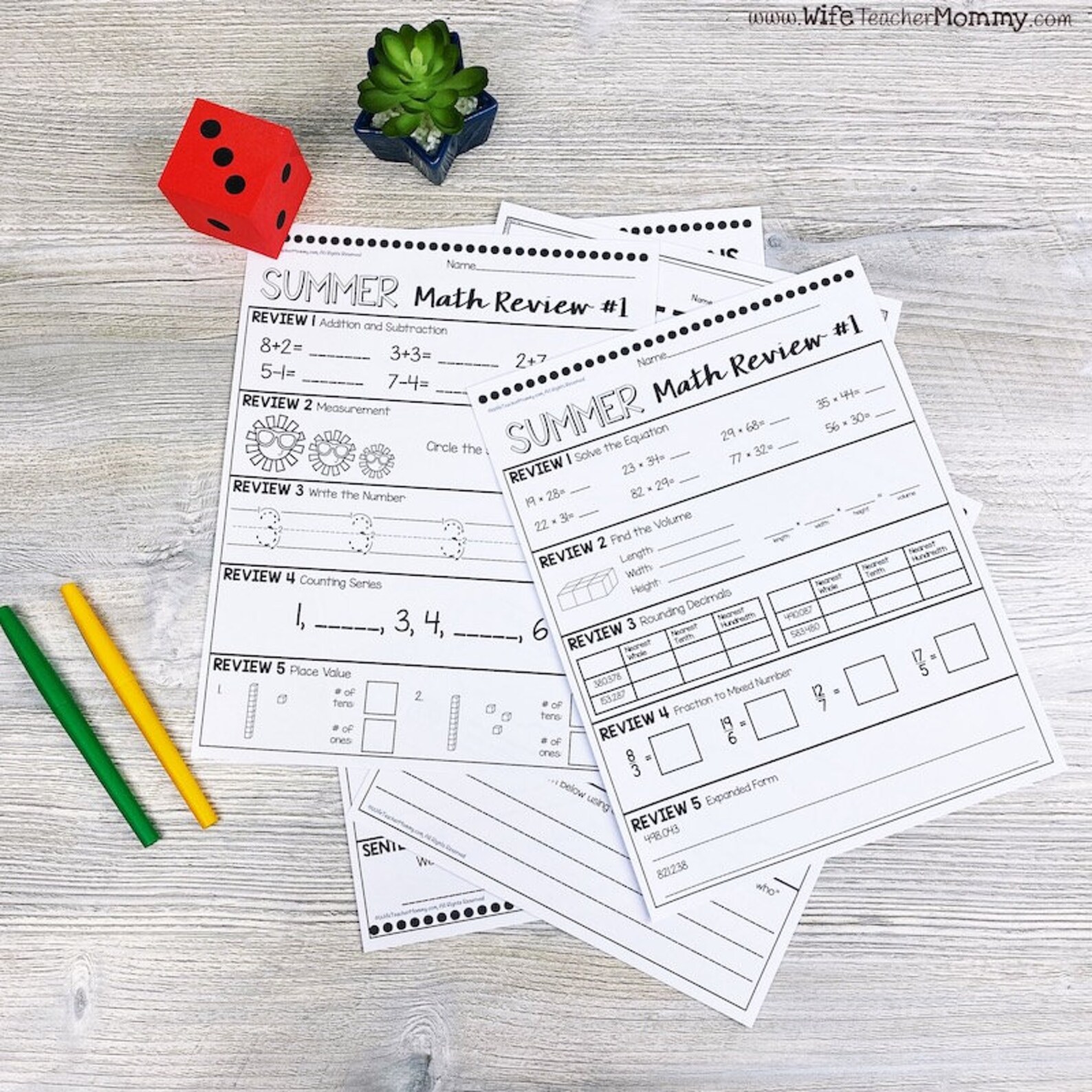 Pre-k Through 5th Grade Summer Review BUNDLE ALL GRADES - Etsy