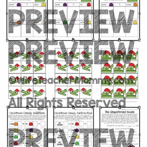 Christmas Gumdrop Math Activities & More for 1st and 2nd Grade - Etsy