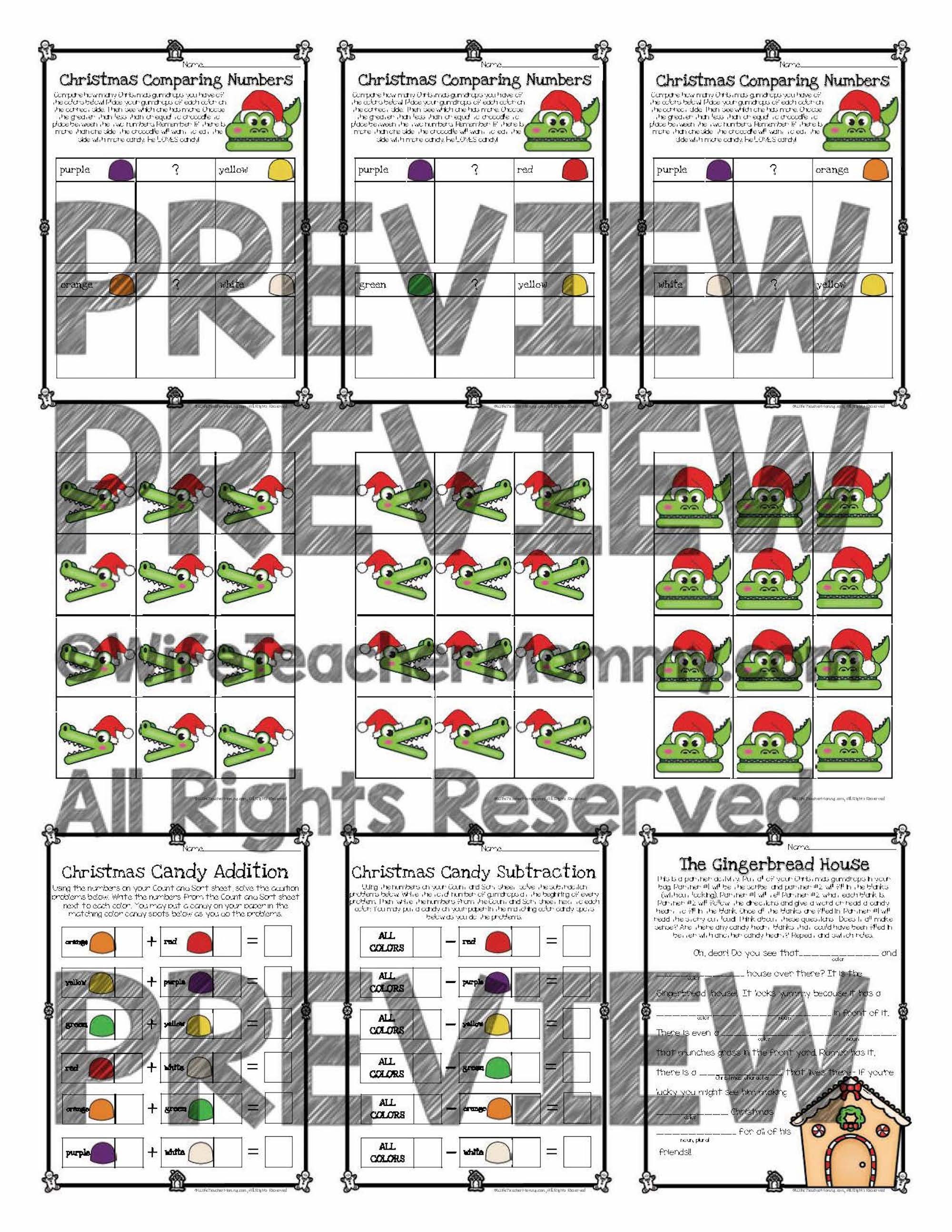 Christmas Gumdrop Math Activities & More for 1st and 2nd Grade - Etsy