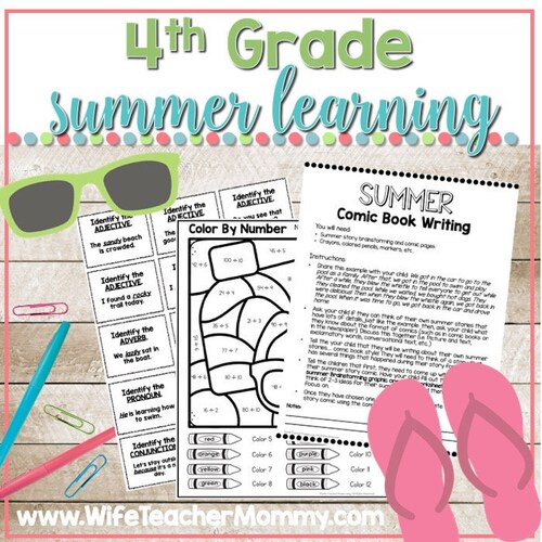 4th Grade Summer Review Packet for Summer Learning - Etsy