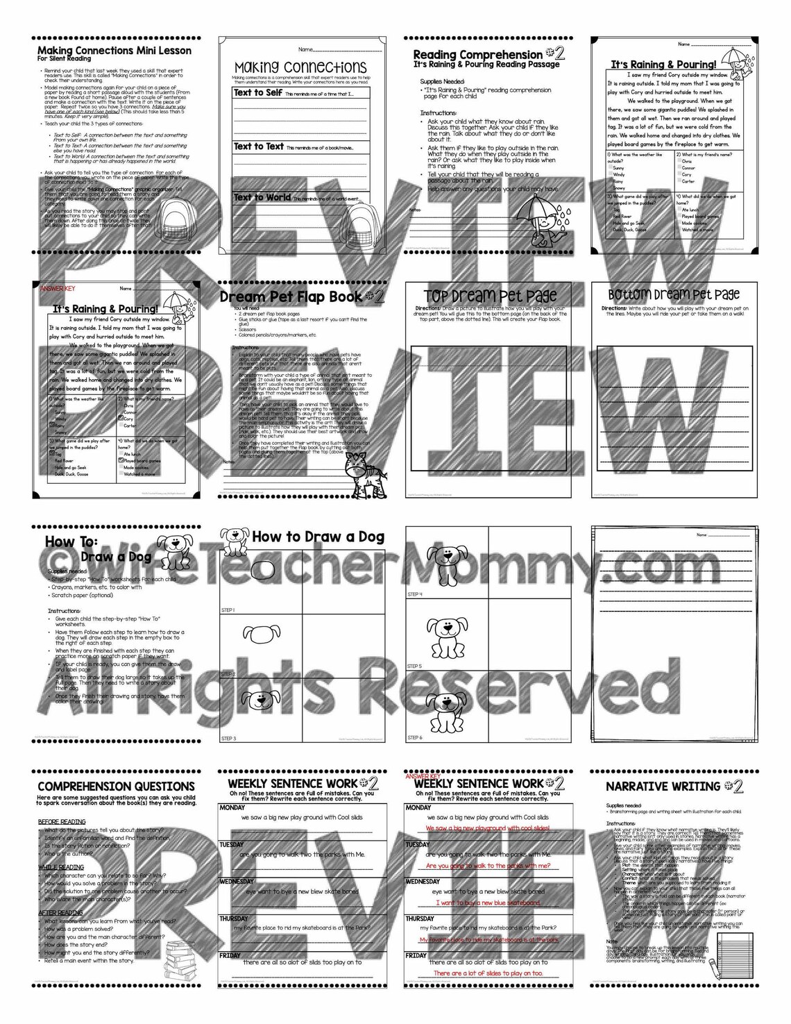 2nd Grade at Home Learning Activities Week 2 | Etsy