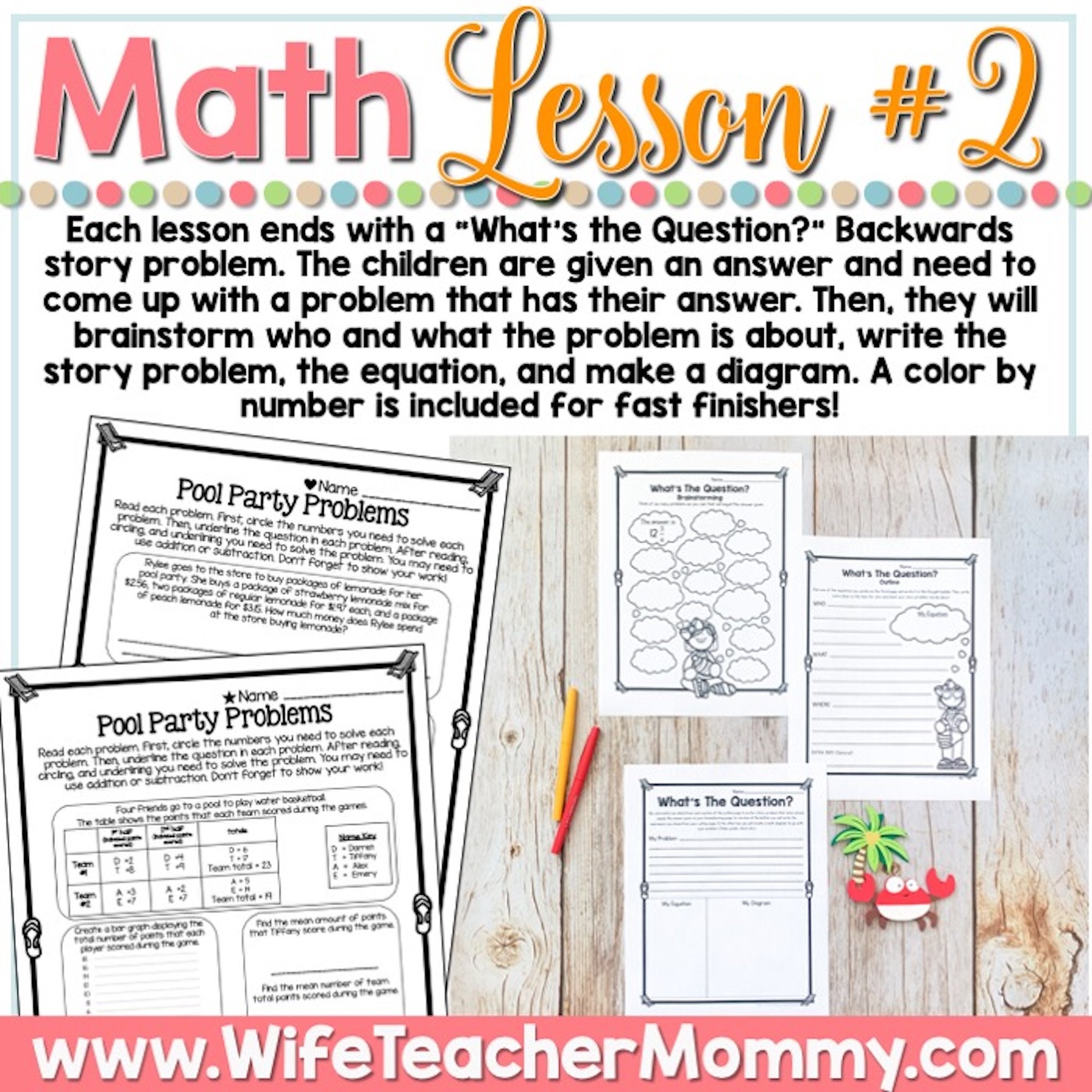 Summer Homeschool Lessons for 5th and 6th Grades Math - Etsy