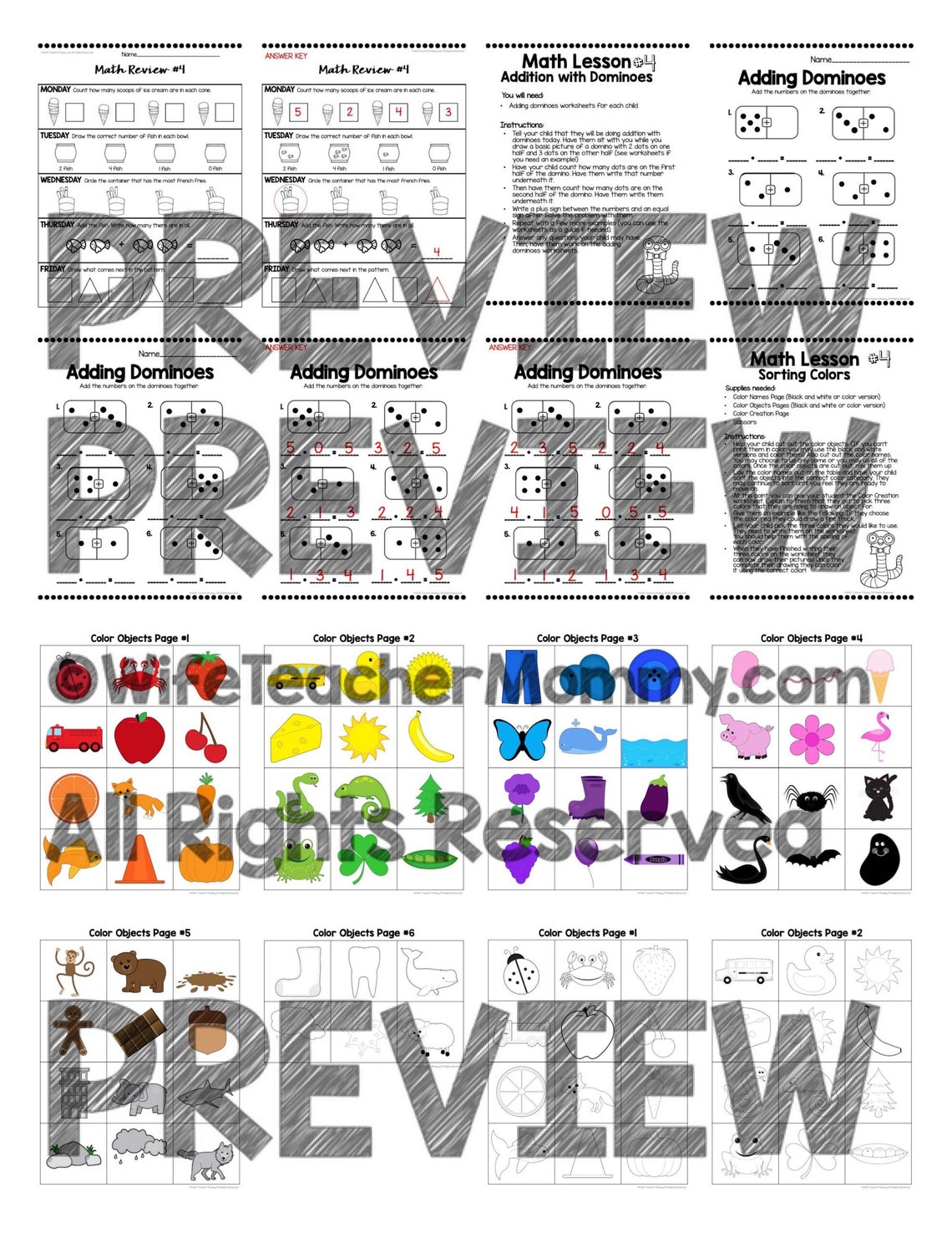 Pre-k at Home Learning Activities Week 4 - Etsy