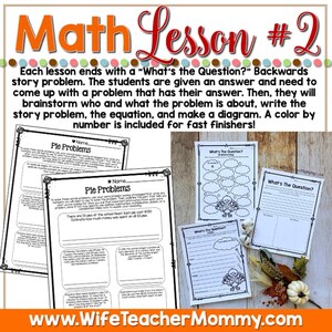 November Homeschool Lessons for 5th and 6th Grade Math & Language Arts ...