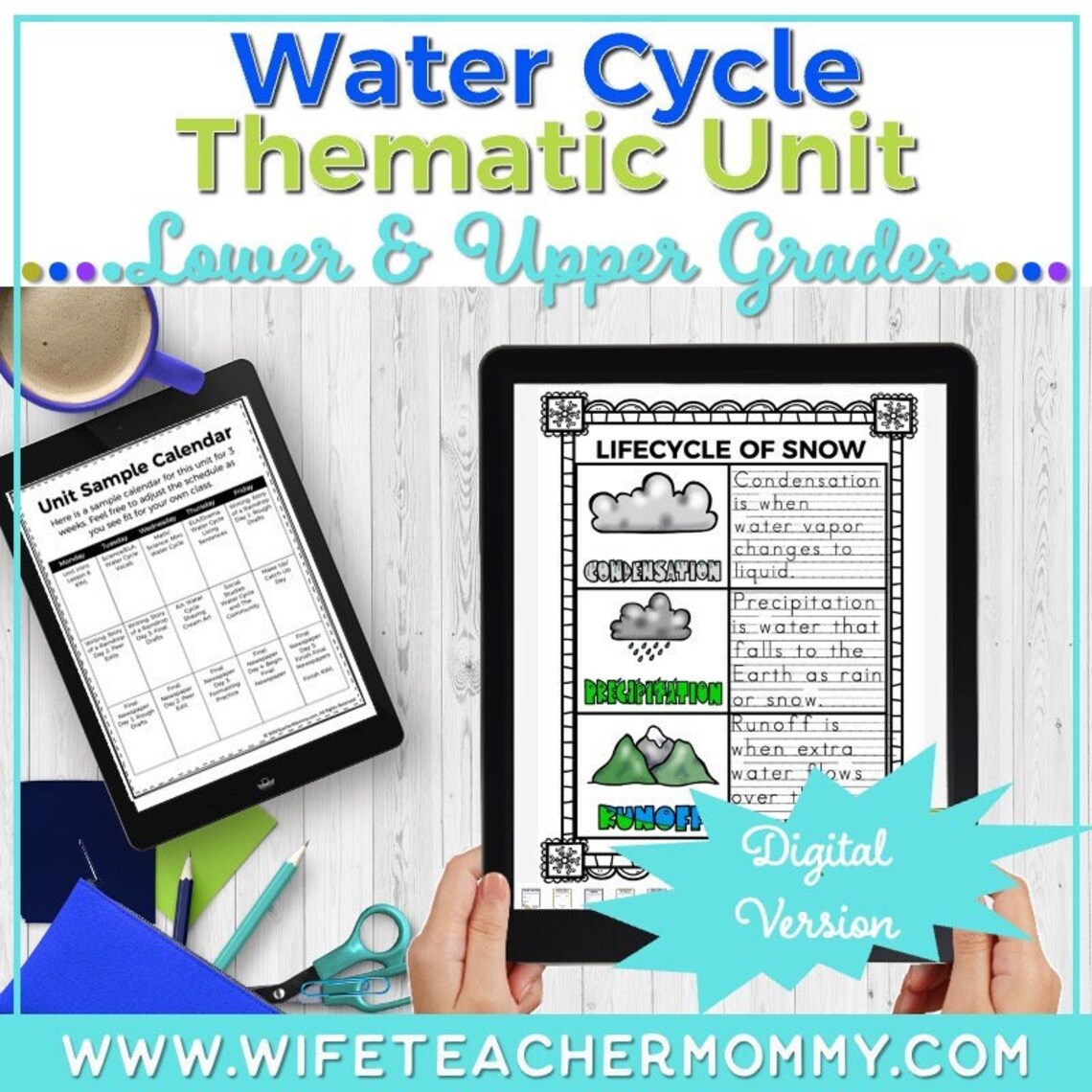Lower and Upper Grades Water Cycle Thematic Unit digital - Etsy