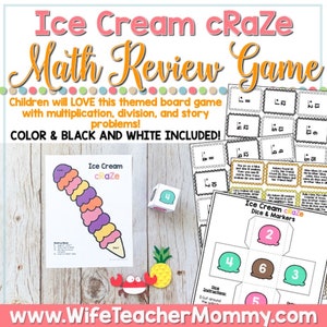 Summer Homeschool Lessons for 3rd and 4th Grades Math - Etsy