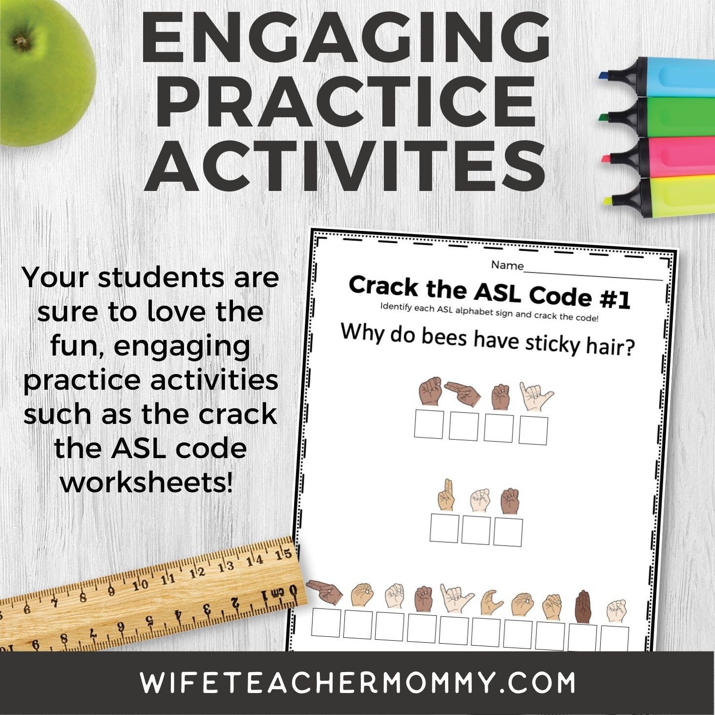 American Sign Language Unit ASL Posters, Lesson Plans, Worksheets ...