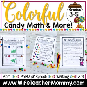 Sweets N' Treats Candy Math & More Activities for 3rd, 4th, and 5th ...