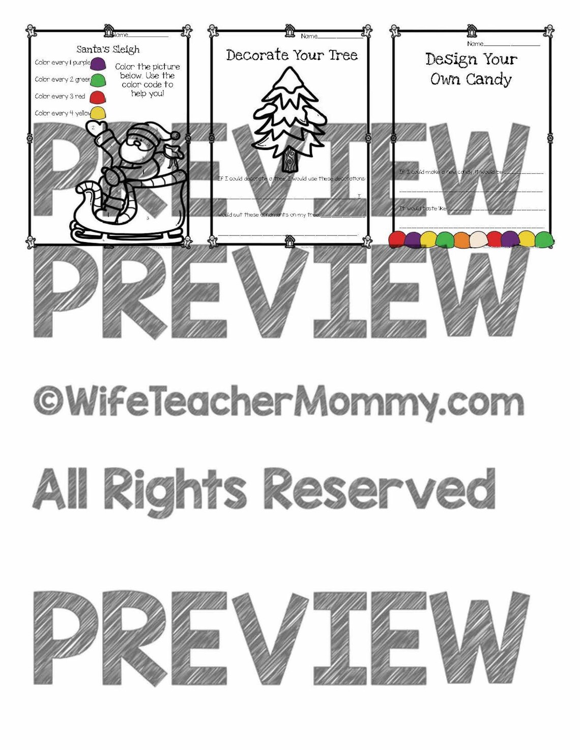 Christmas Gumdrop Math Activities & More for Pre-k and - Etsy