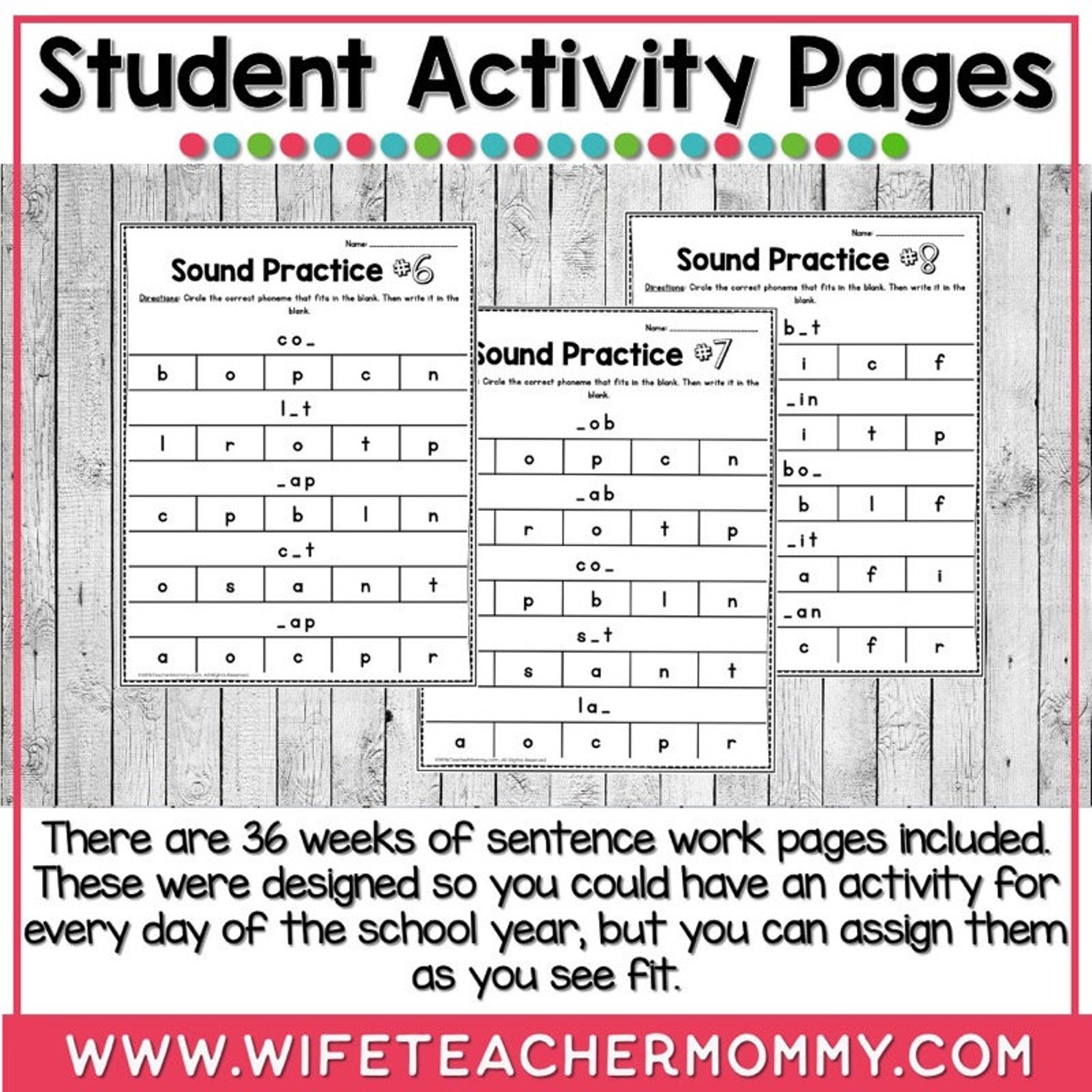 36 Weeks of Phonemic Awareness for Kindergarten - Etsy