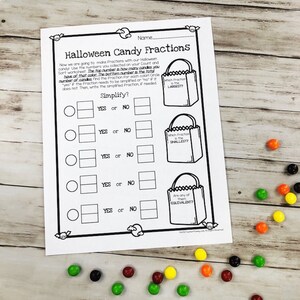 Halloween Candy Math Activities & More for 3rd, 4th, and 5th Grade - Etsy