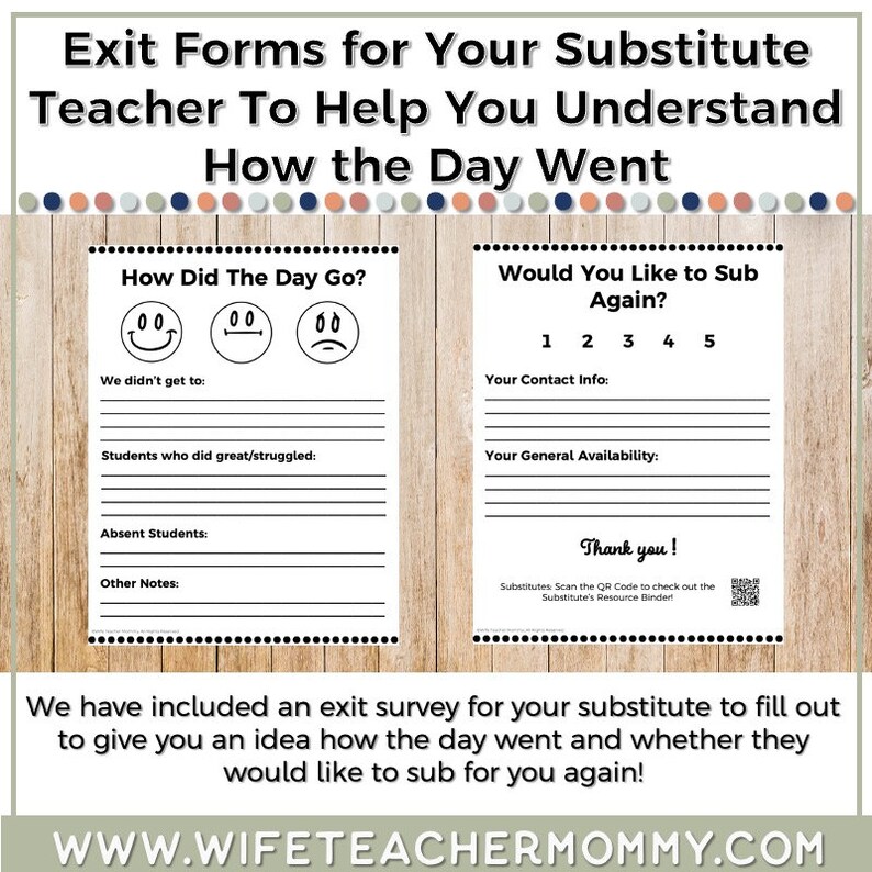 Editable Boho Rainbow Substitute Binder print Version - Etsy