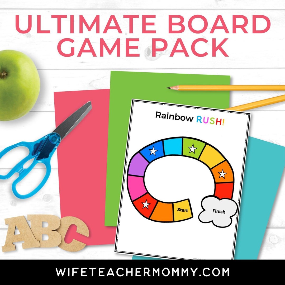 The Ultimate Game Board Pack Little Prep, Customizable Activities - Etsy