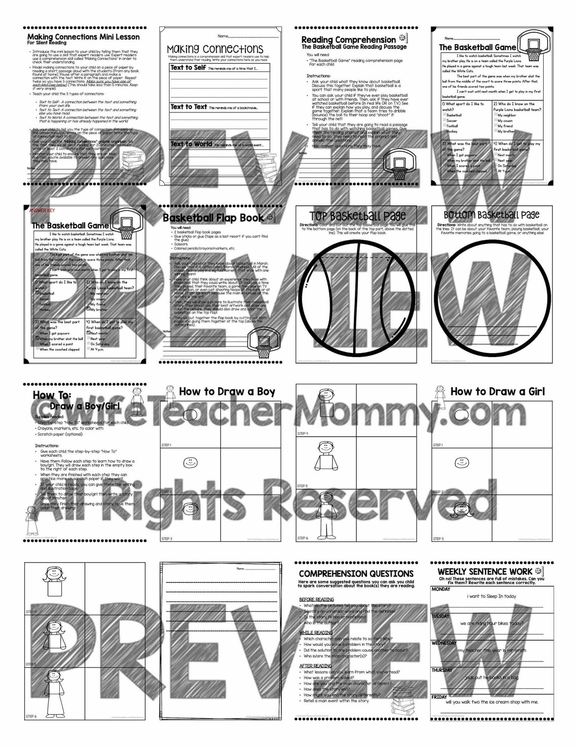 1st Grade at Home Learning Activities Week 1 | Etsy