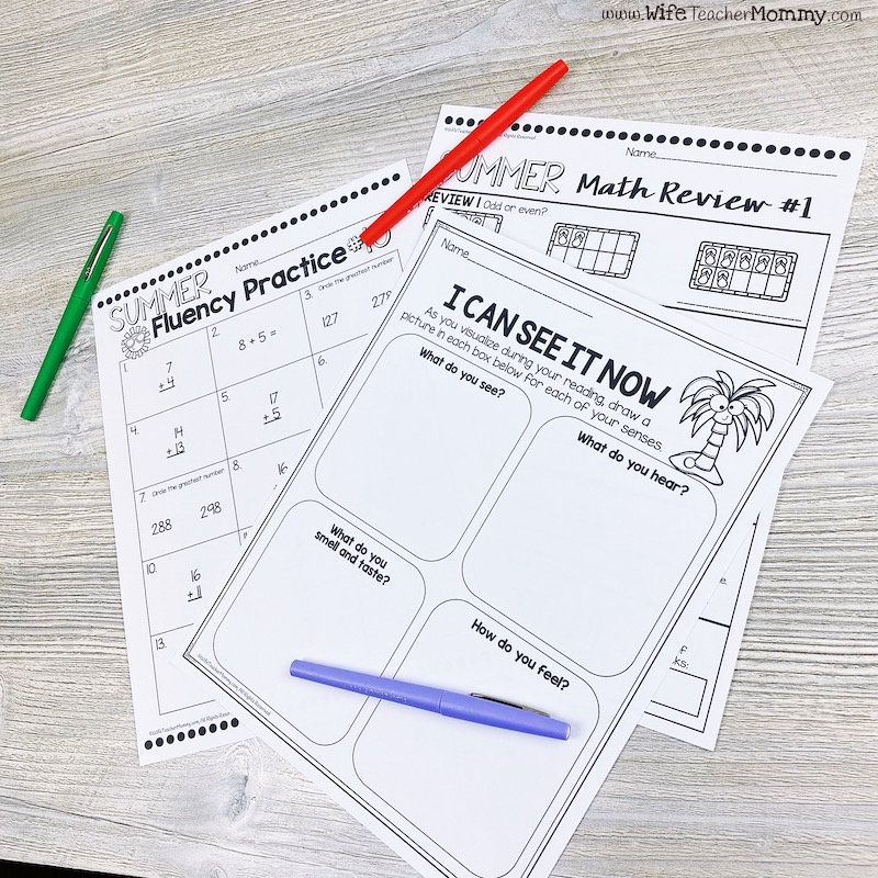 2nd Grade Summer Review Packet for Summer Learning - Etsy