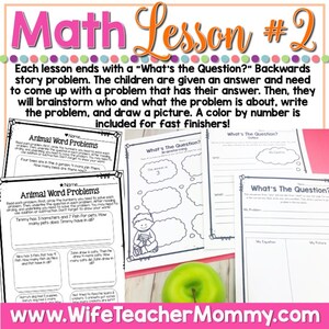 August Homeschool Lessons for 1st and 2nd Grade Math & Language Arts ...
