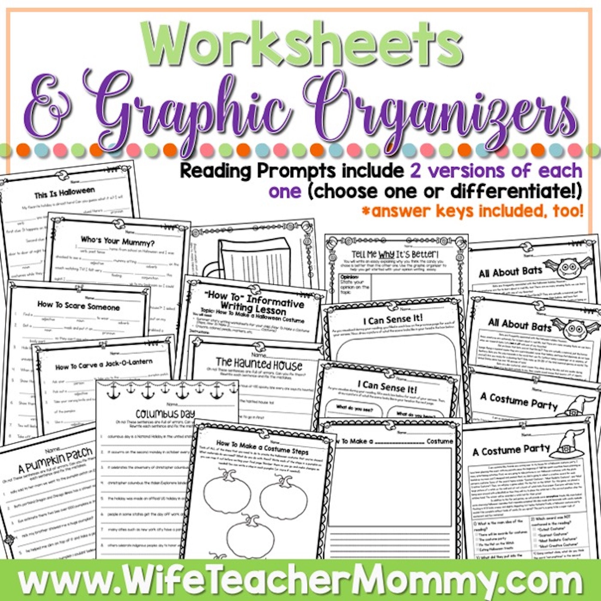 October Homeschool Lessons for 5th and 6th Grade Math & | Etsy