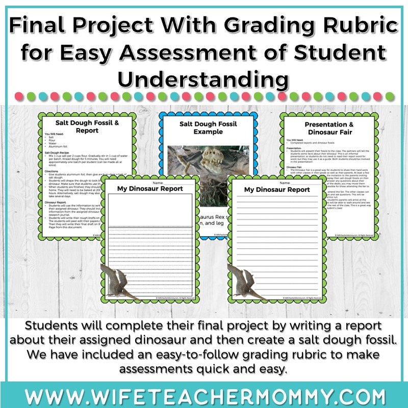 Lower and Upper Grades Dinosaur Research Unit print Version - Etsy