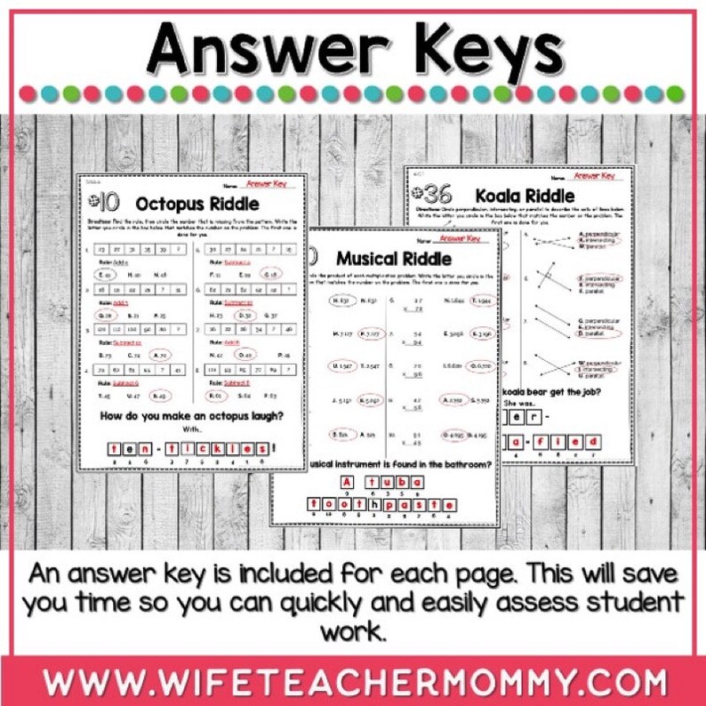 36 Weeks of Math Riddles for 4th Grade - Etsy