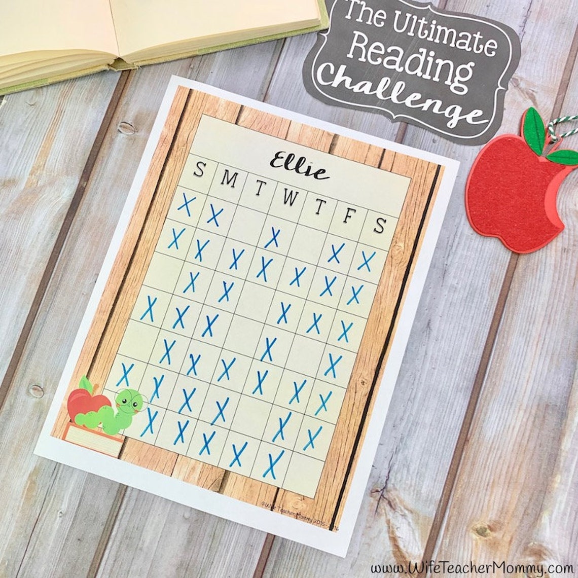 The Ultimate Reading Challenge Editable for Kids Printable | Etsy
