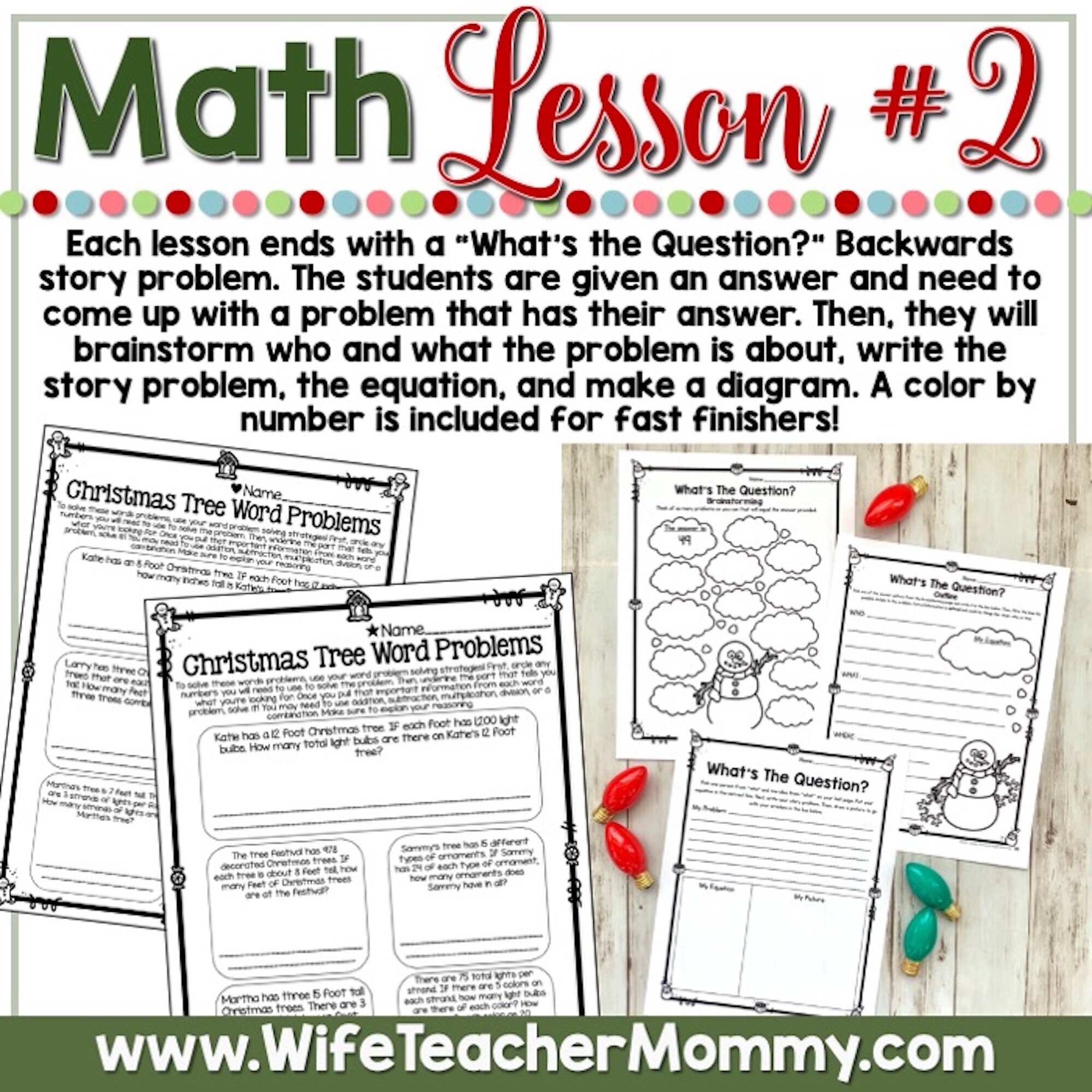 December Homeschool Lessons for 3rd and 4th Grades Math - Etsy