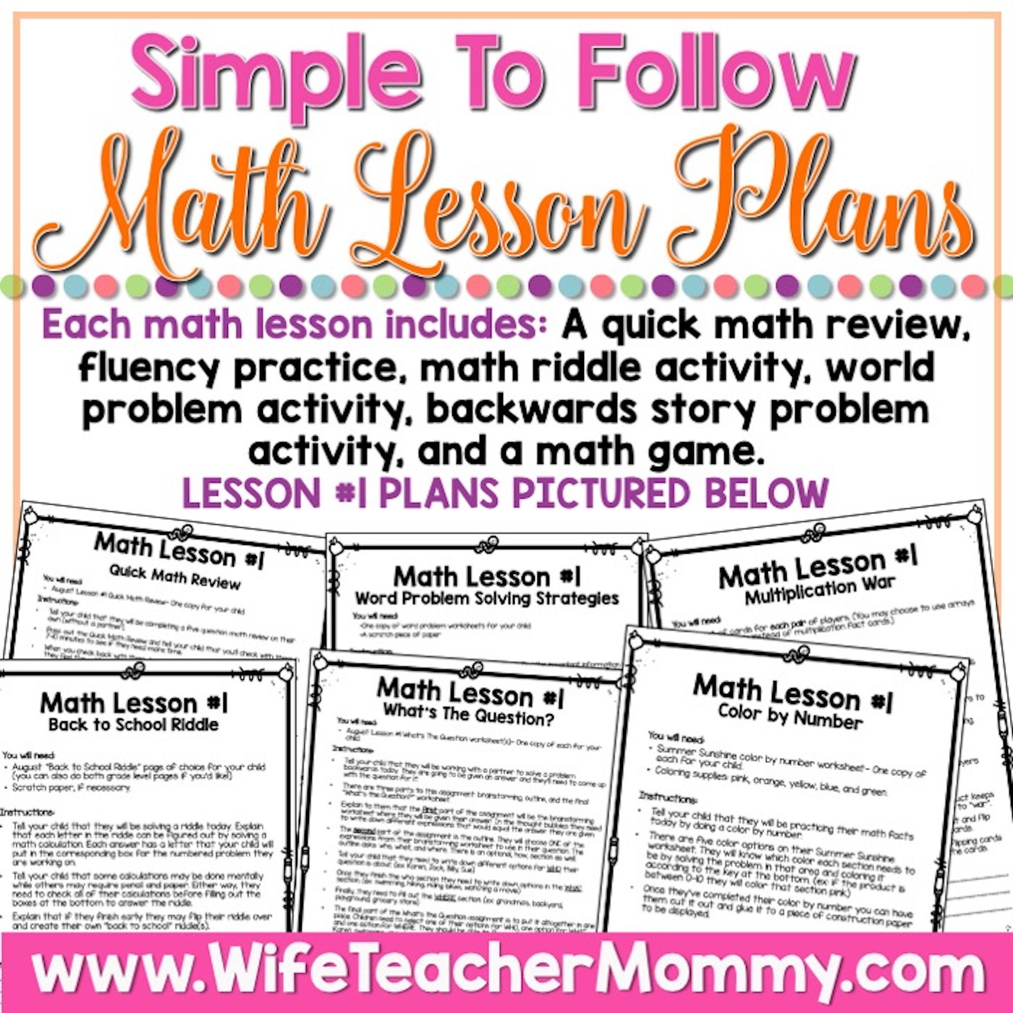 August Homeschool Lessons for 3rd and 4th Grade Math & Language Arts ...
