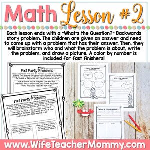 Summer Homeschool Lessons for 1st and 2nd Grades Math - Etsy