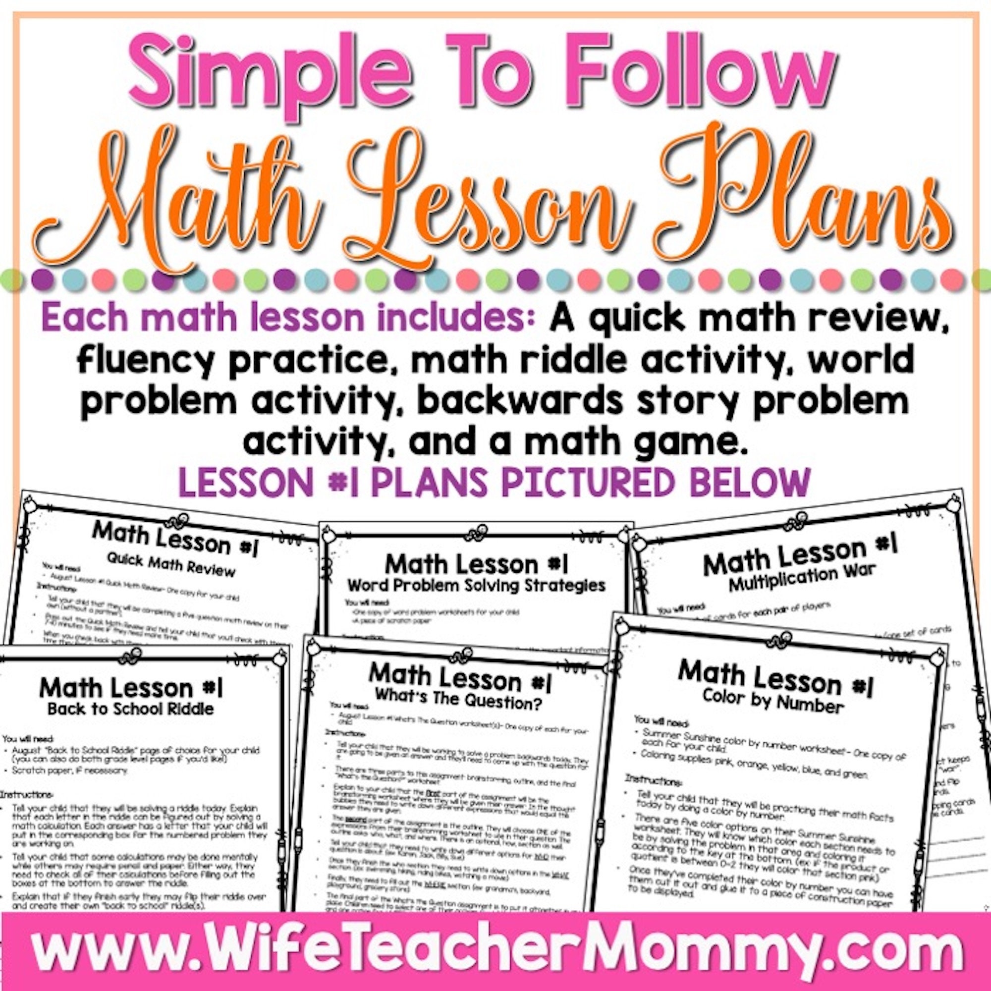 August Homeschool Lessons for 5th and 6th Grades Math - Etsy