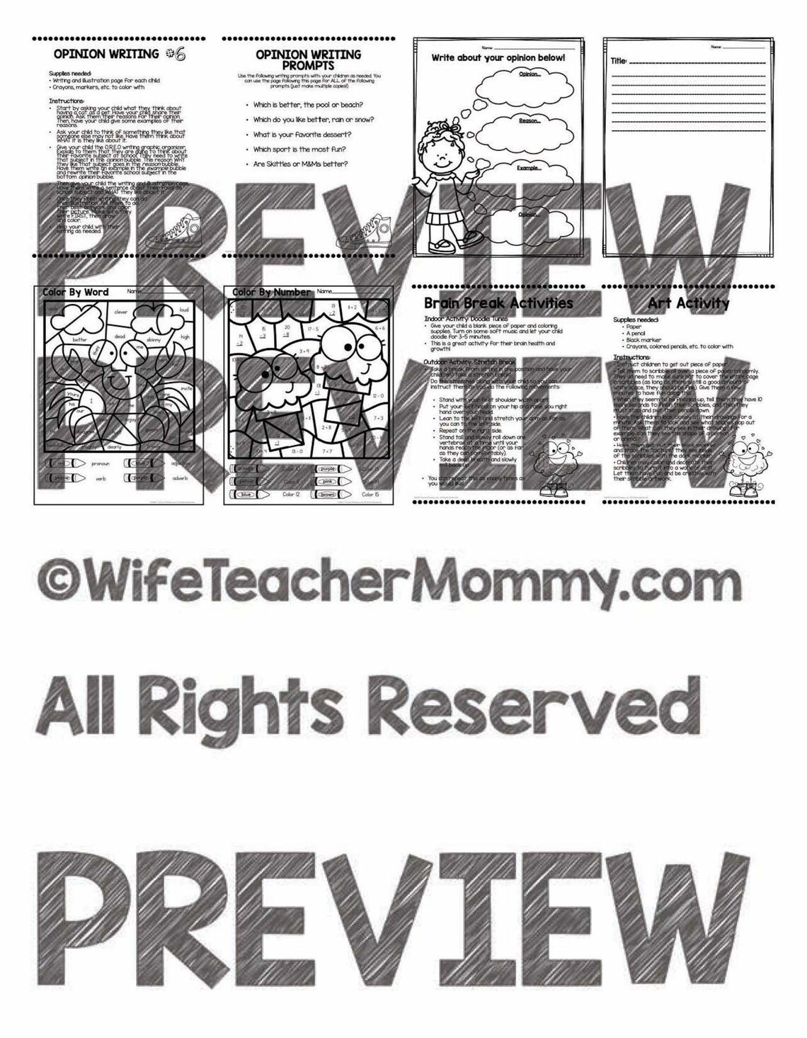 2nd Grade at Home Learning Activities Week 6 - Etsy