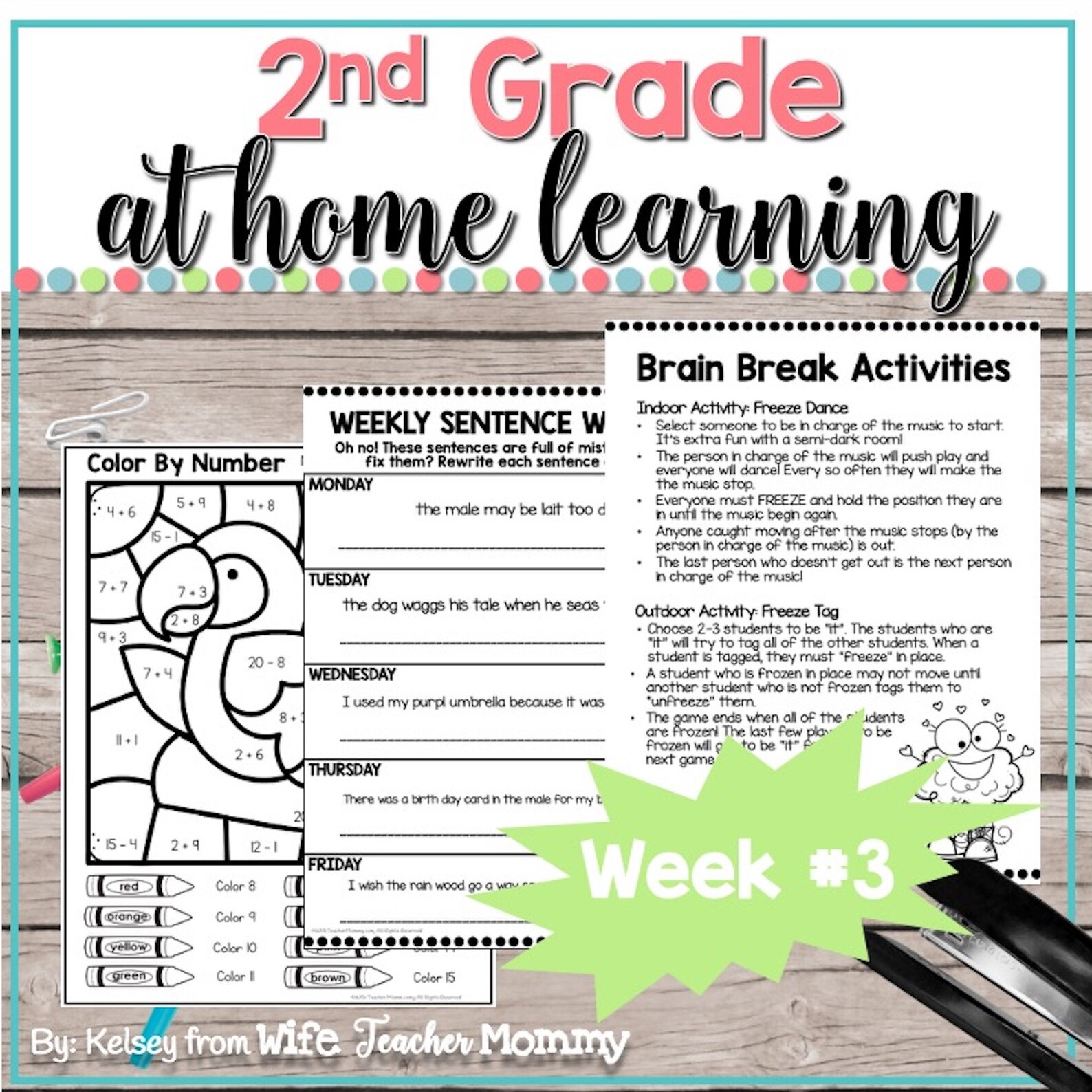 2nd Grade at Home Learning Activities Bundle - Etsy