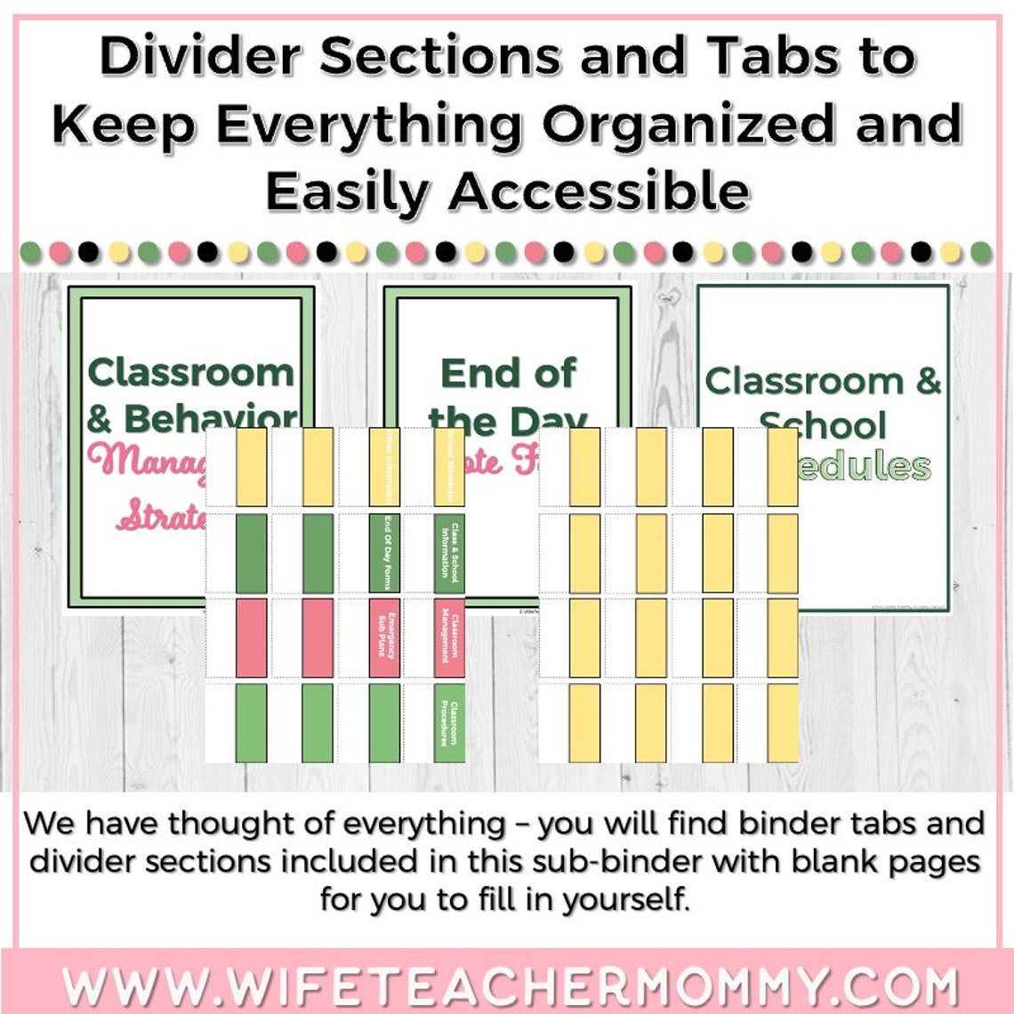 Editable Tropical Substitute Binder print Version - Etsy