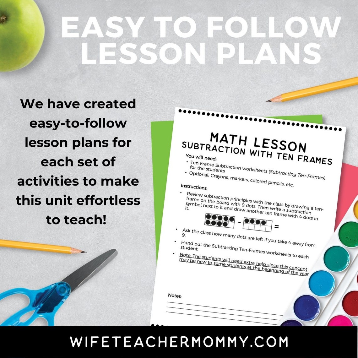 Super Subtraction Unit for Lower Grades Worksheets, Activities, Games ...