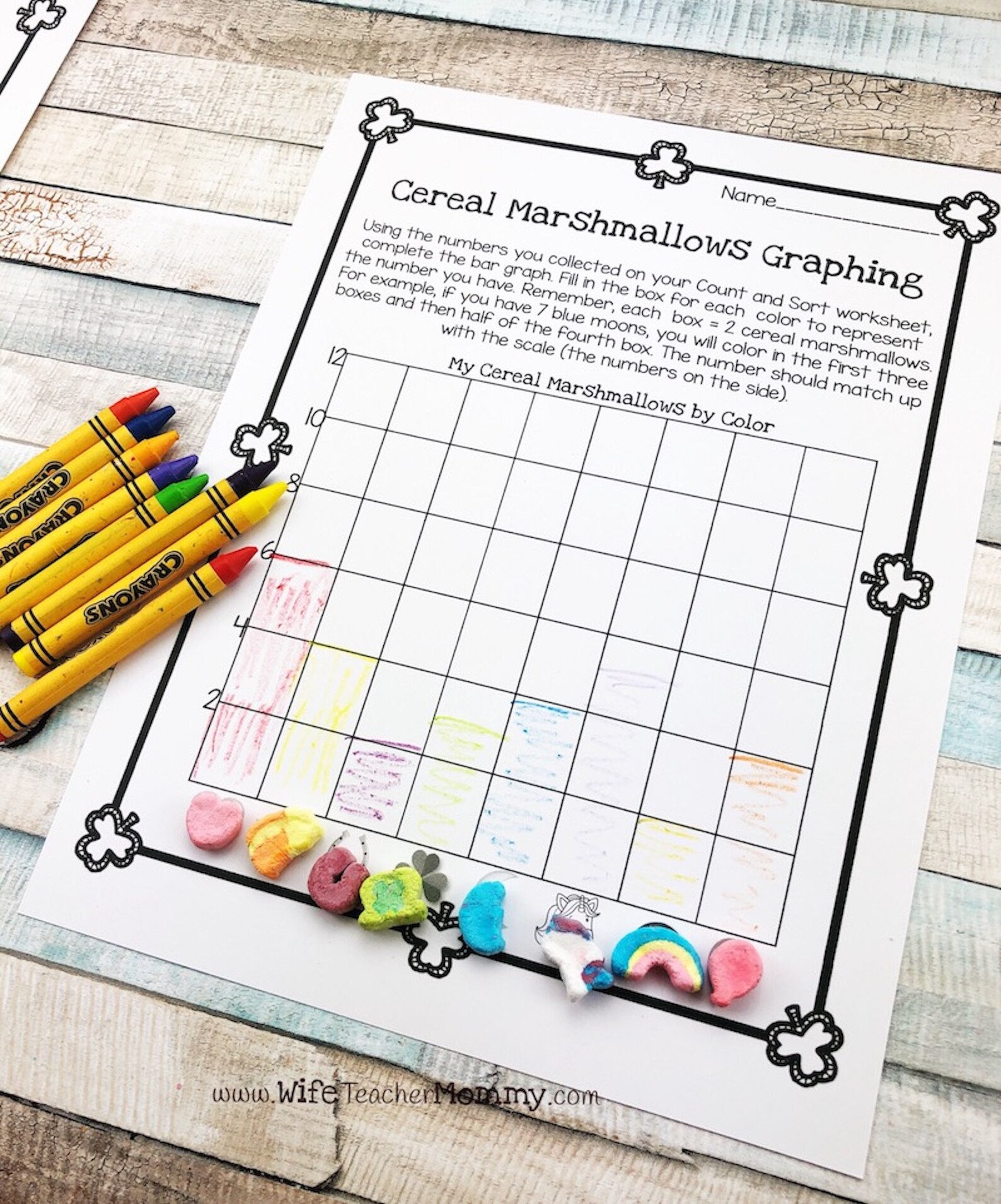 St. Patrick's Day Cereal Marshmallow Math & More for 1st - Etsy