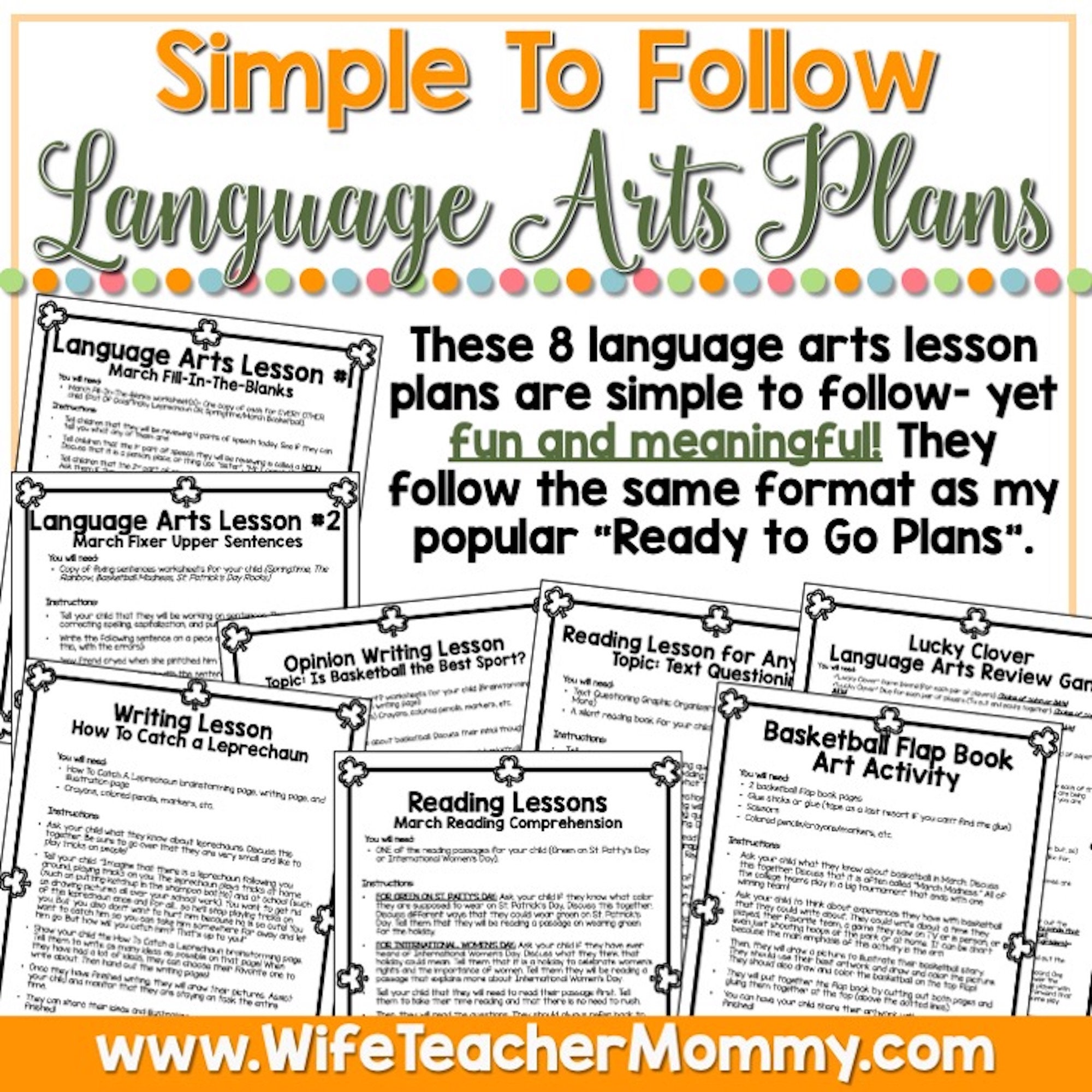 March Homeschool Lessons for 5th and 6th Grade Math & Language Arts ...