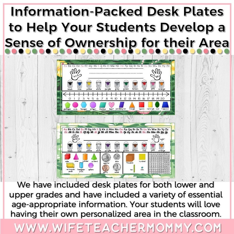 Tropical Classroom Decor Pack | Etsy