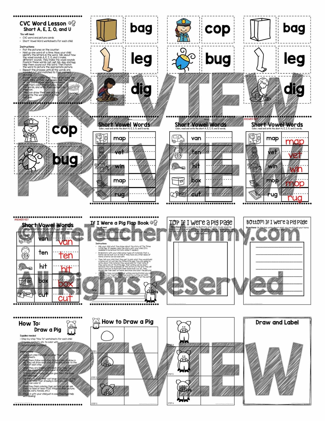 Pre-k at Home Learning Activities Week 8 - Etsy