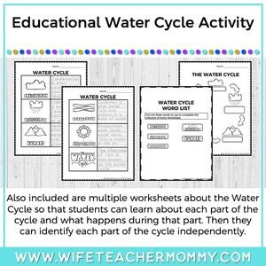 Lower Grades Weather and Water Cycle Thematic Unit Bundle (print ...