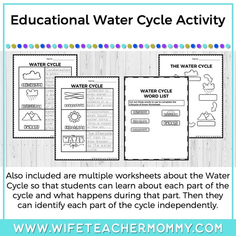 Lower Grades Weather and Water Cycle Thematic Unit Bundle | Etsy