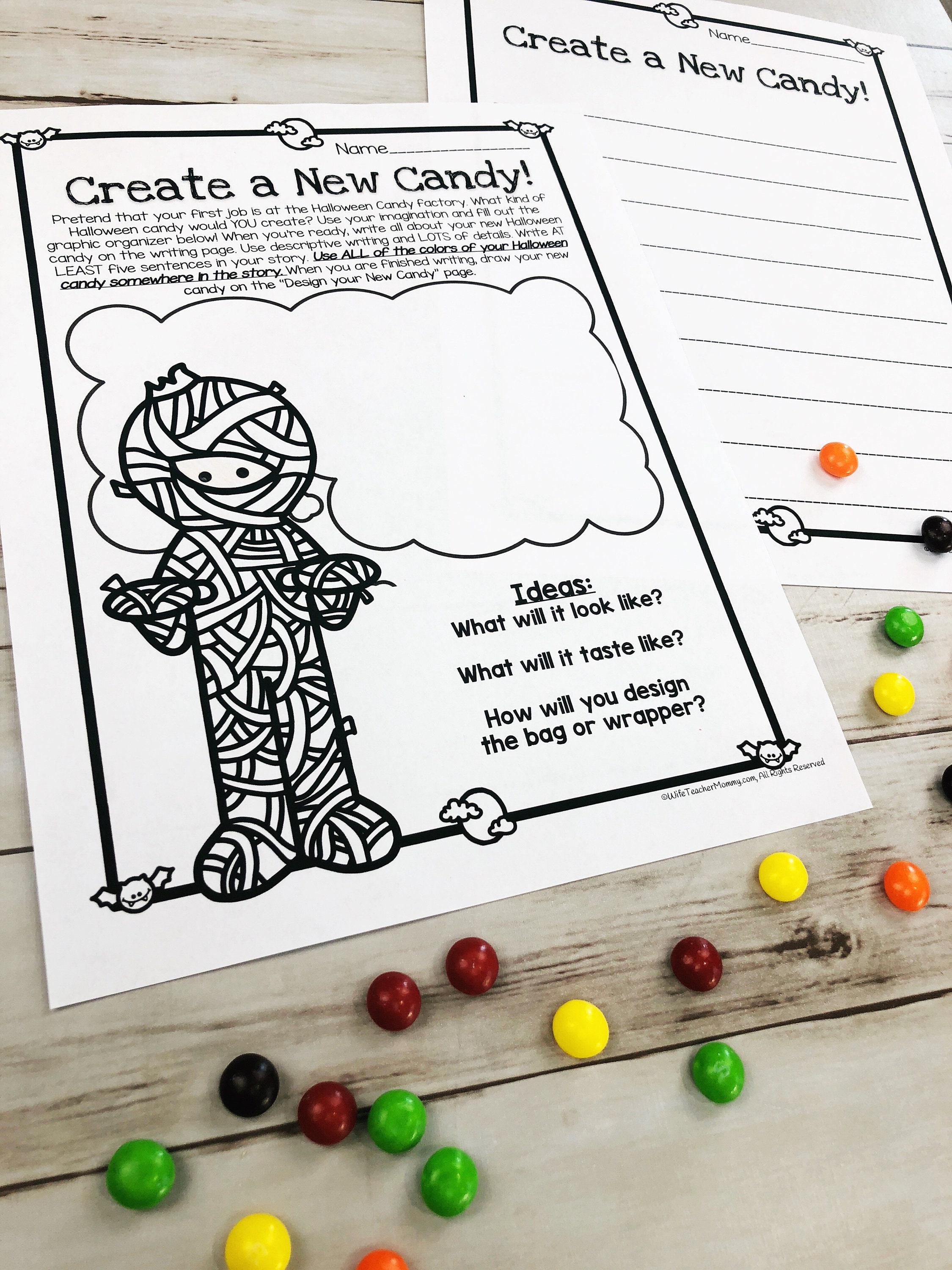 Halloween Candy Math Activities & More for 3rd, 4th, and 5th Grade - Etsy