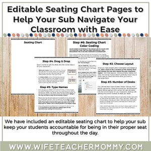 Editable Boho Rainbow Substitute Binder (print Version) - Etsy