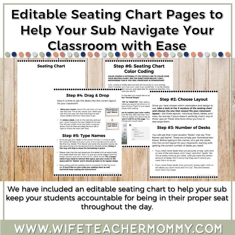 Editable Boho Rainbow Substitute Binder print Version - Etsy