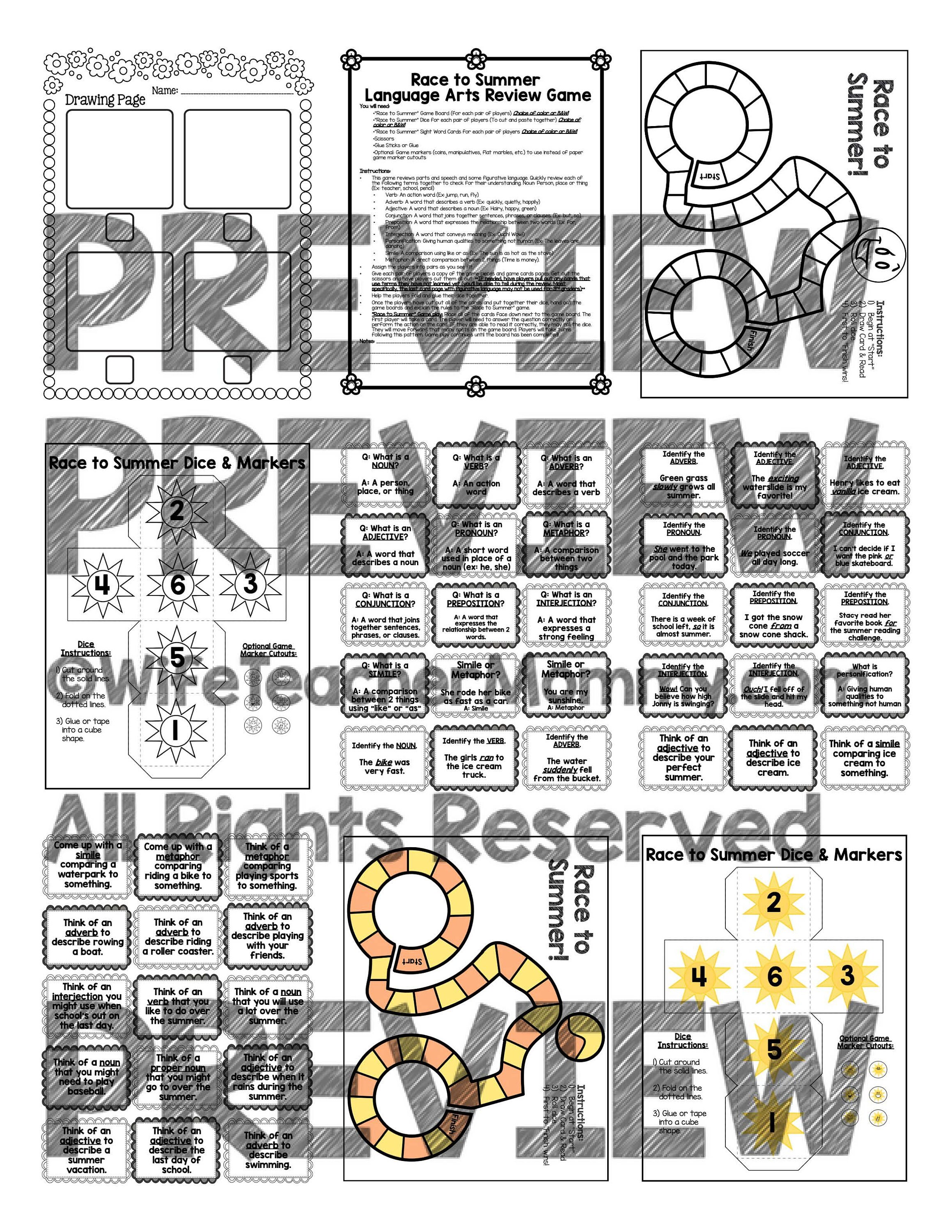 May Homeschool Lessons for 5th and 6th Grades Language Arts - Etsy