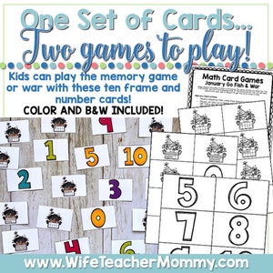 January Homeschool Lessons Kindergarten Math & Language Arts Mini ...